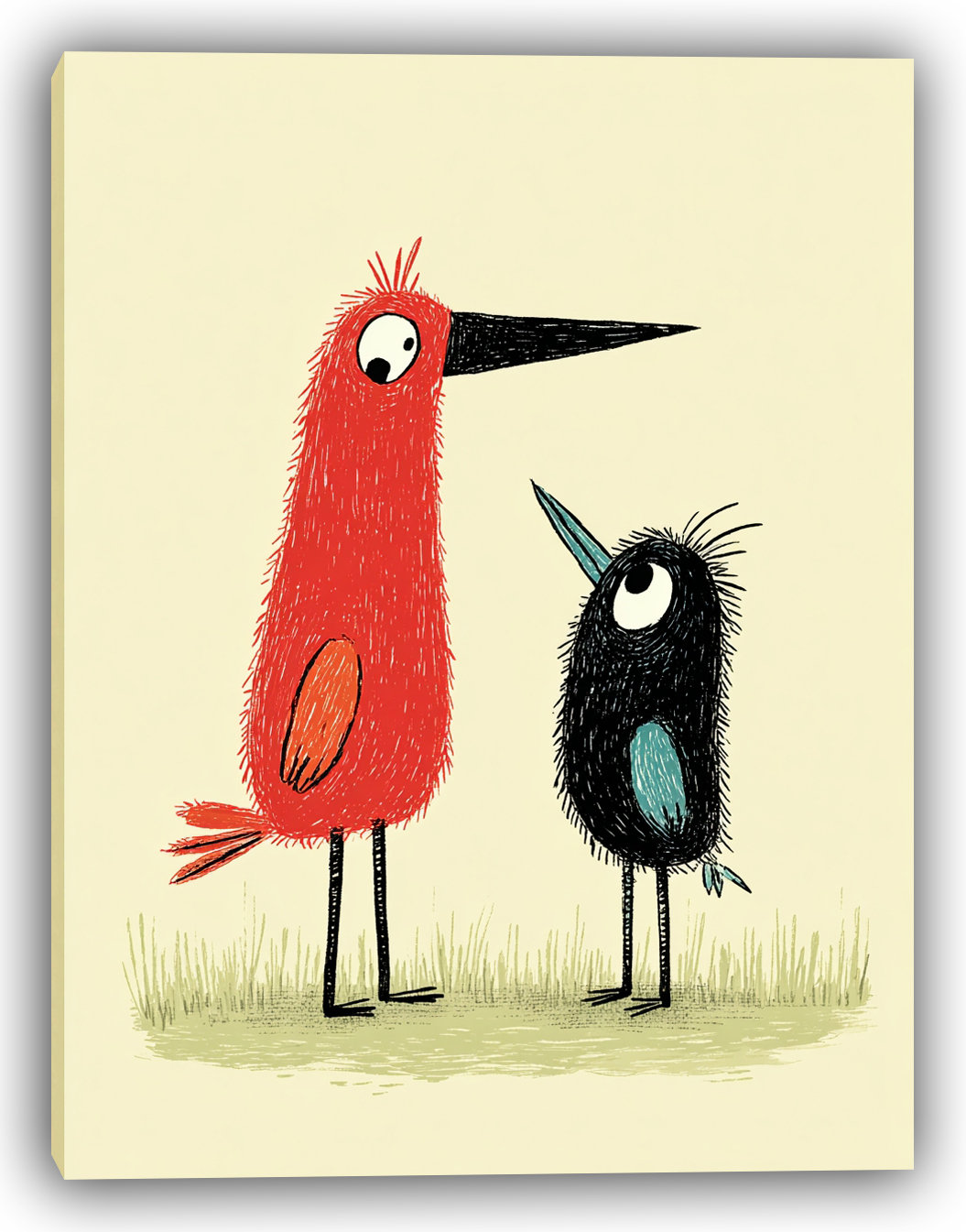 Winston Porter Feathered Gaze Square Bird Art - Wayfair Canada