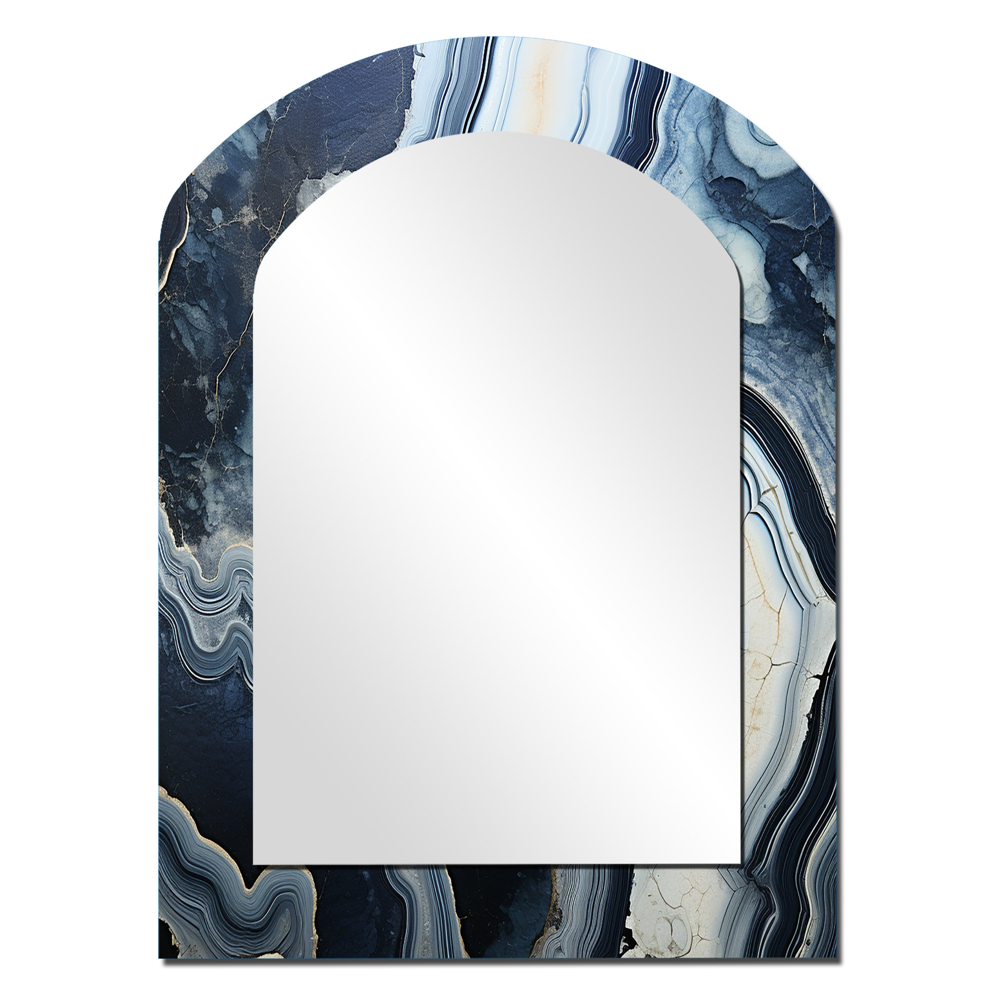 Red Barrel Studio® Blue Stone Geode Minimalism I - Spiritual Stone ...