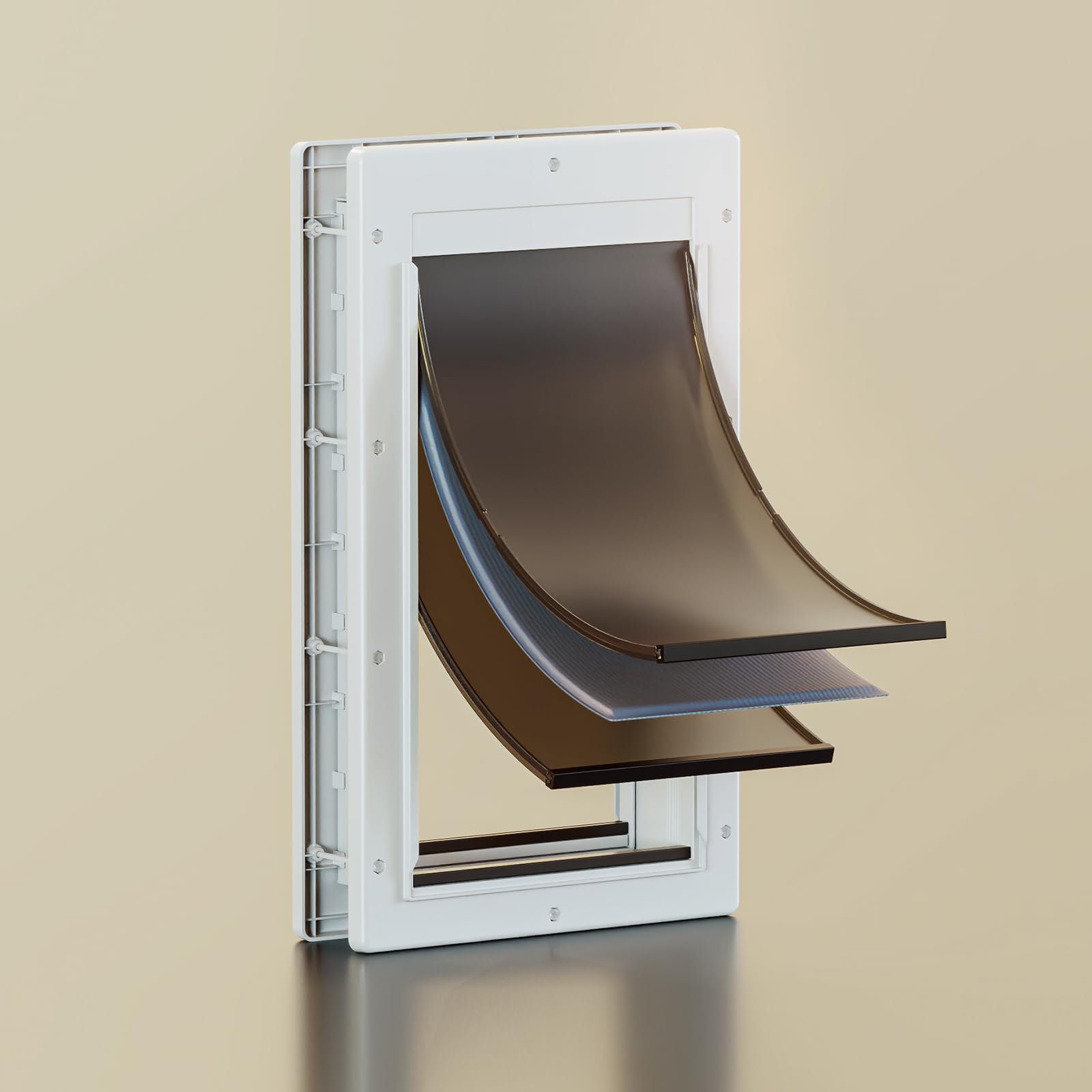 FODORL 3-Flap Dog Door, Doggy Door, Doggie Door for Install in Interior ...