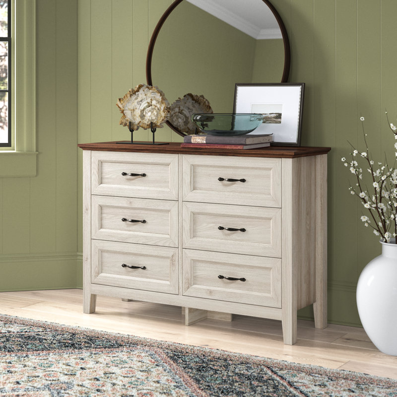 Laurel Foundry Modern Farmhouse® Mize 6 Drawer 47.3" W Double Dresser ...
