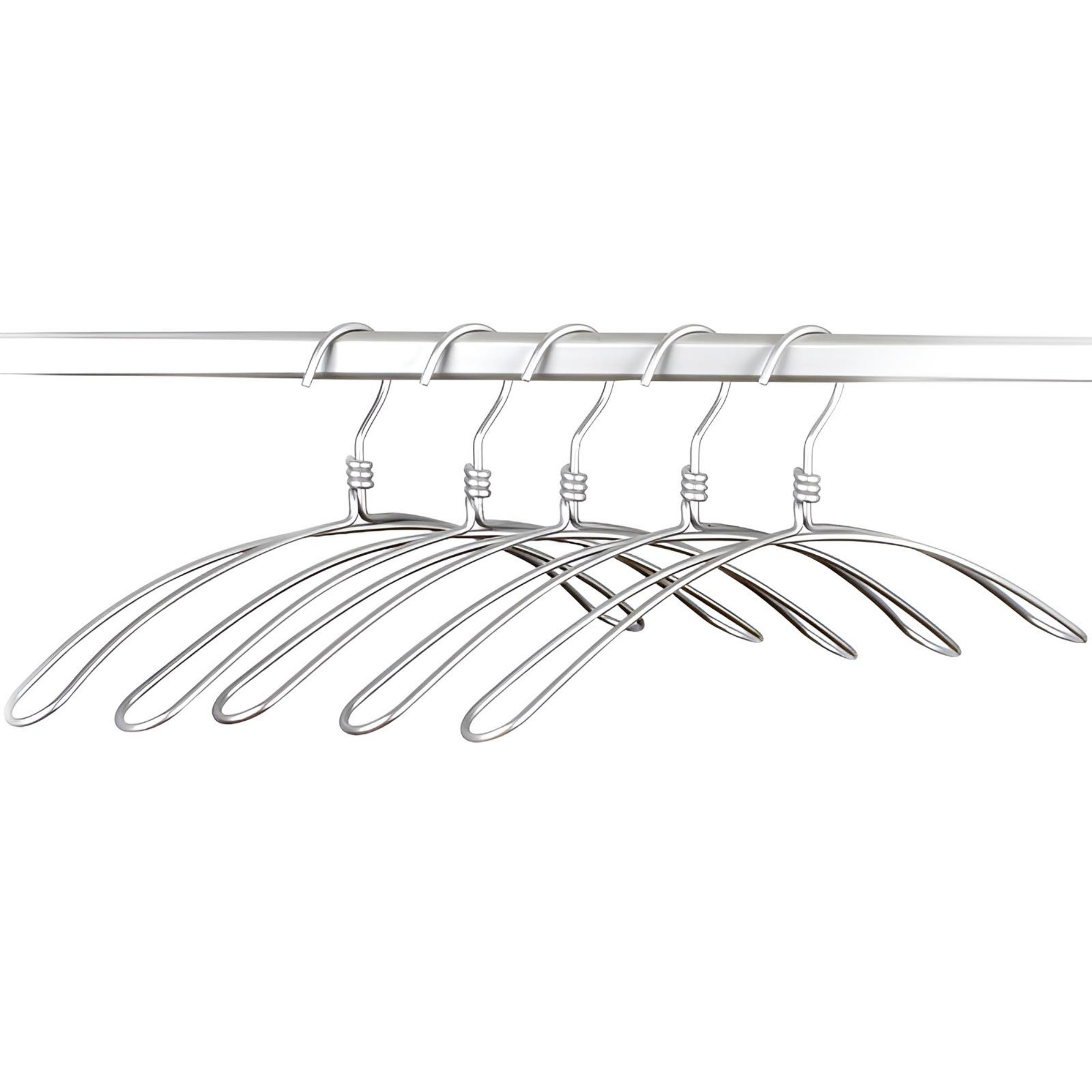 Rebrilliant Wide Aluminum Hangers – Lightweight, Anti-Slip Metal ...