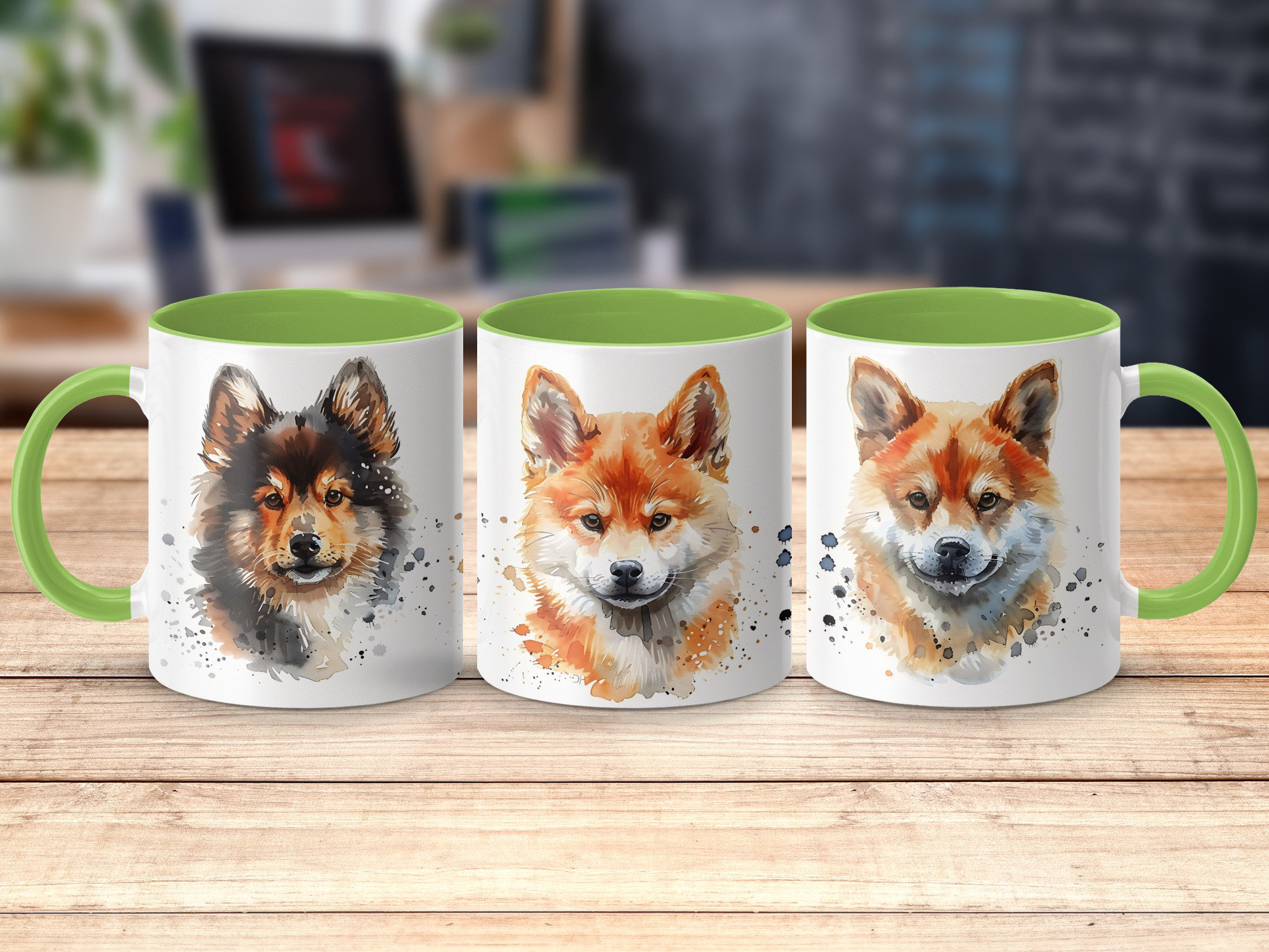 East Urban Home Set of 2 – Three Adorable Maltese Dogs Design 11oz ...