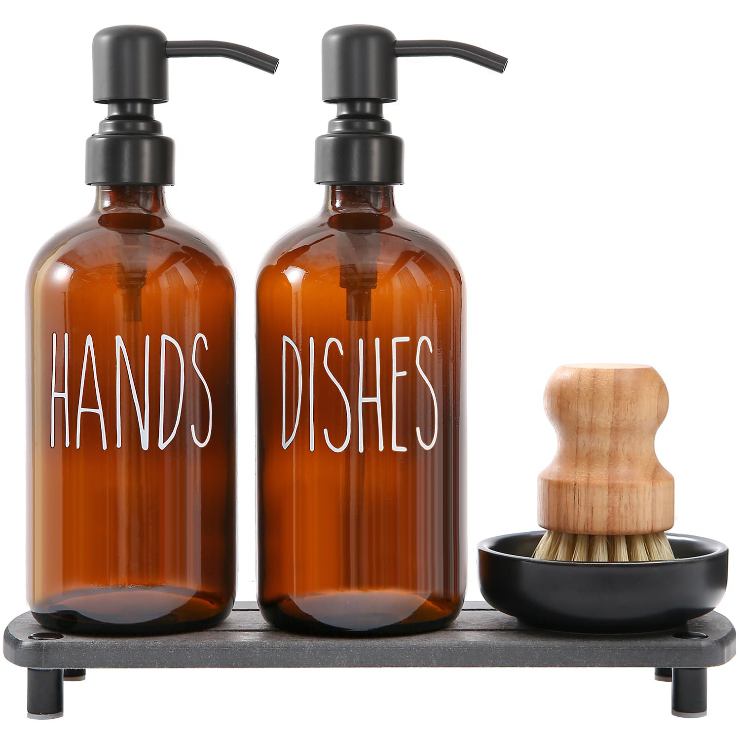 Mercer41 Soap Dispenser Set Comes With Stainless Steel Pumps, Instant ...