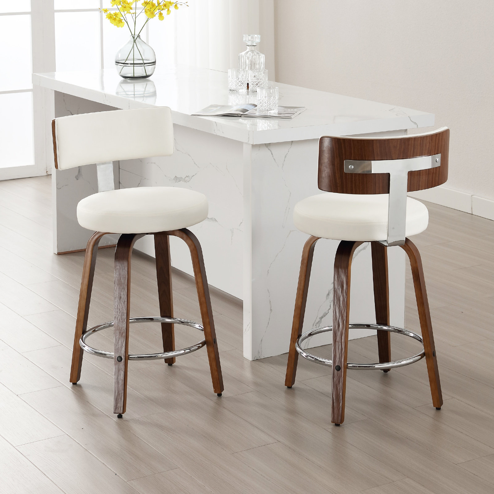 Corrigan Studio Sonja Swivel Bar & Counter Stool & Reviews - Wayfair Canada