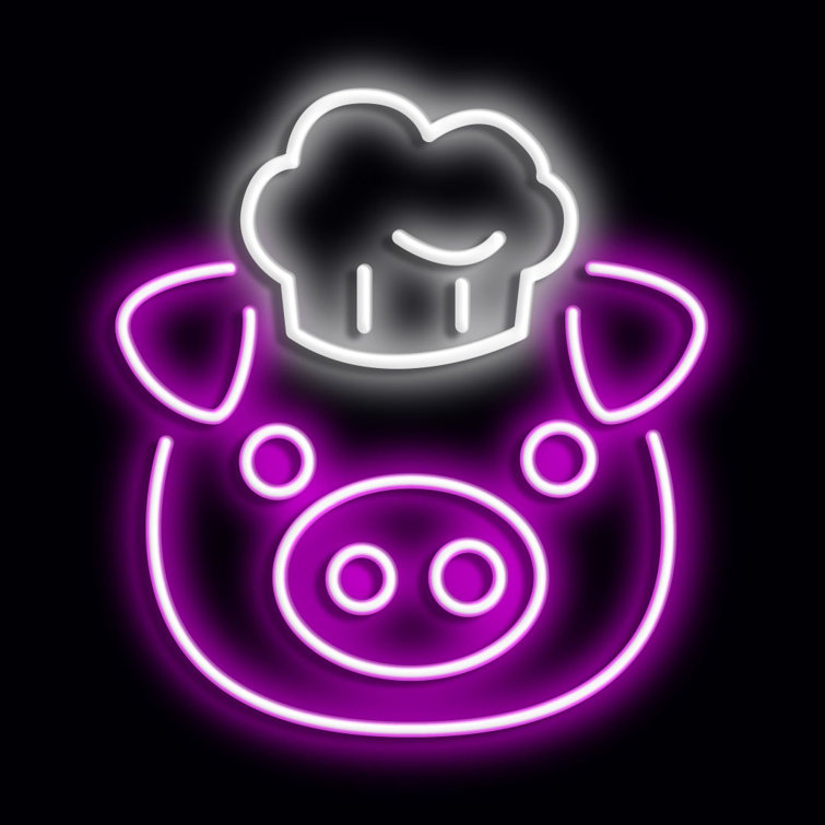 Maturi Pig 60cm LED Animals Neon Sign | Wayfair.co.uk