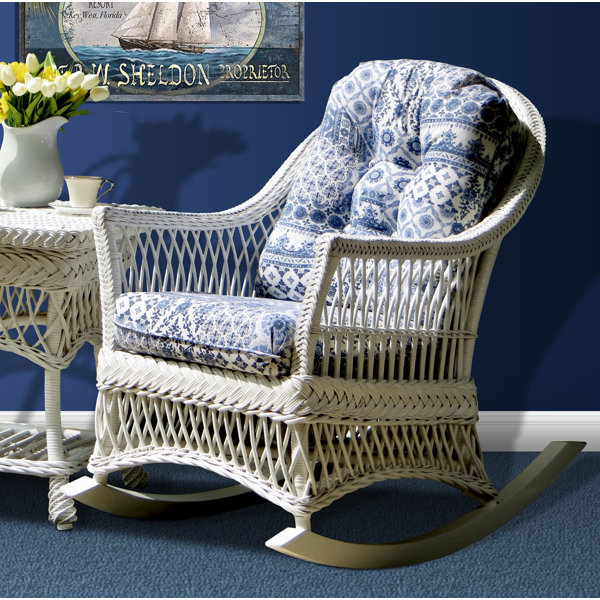Bayou Breeze Baney Wicker Rocking Chair - Wayfair Canada