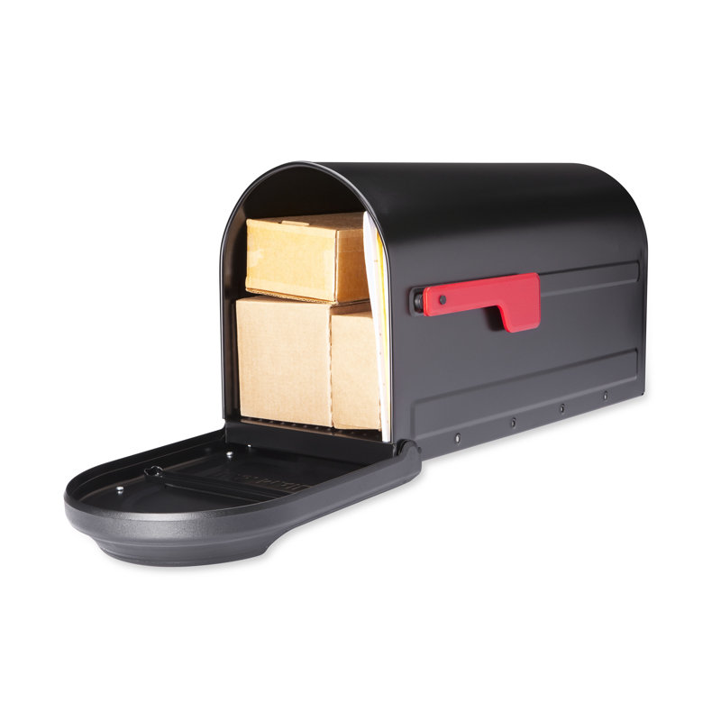Architectural Mailboxes Barrington Steel Post Mounted Mailbox with ...