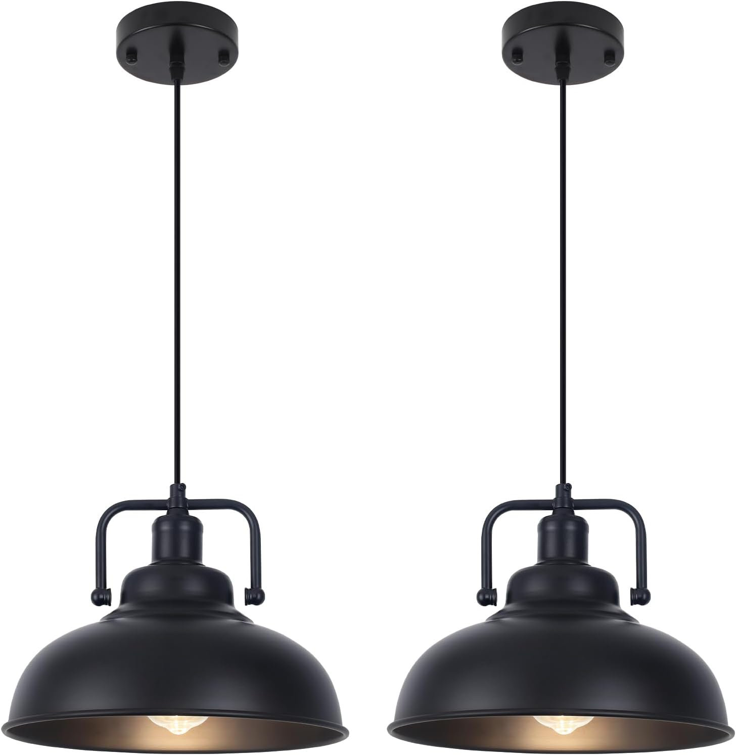 Williston Forge Vintage Farmhouse Pendant Light Fixture Set, Adjustable ...