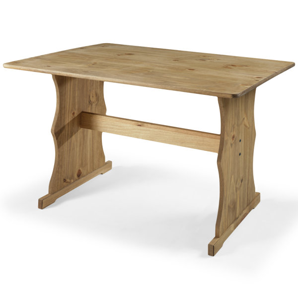 August Grove® Piumafua 3 - Piece Solid Wood Double Pedestal Dining Set ...