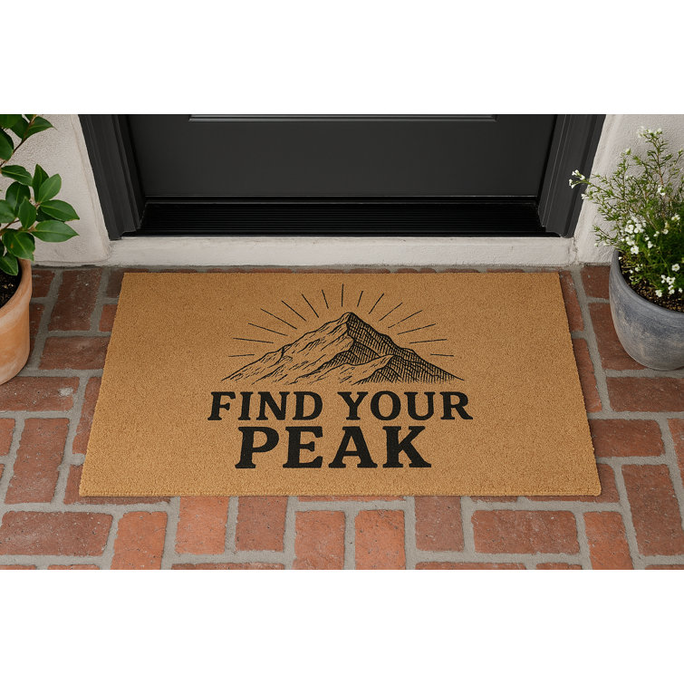 Happy Larry Rubber Grip Base Polyester Doormat D3 | Wayfair.co.uk