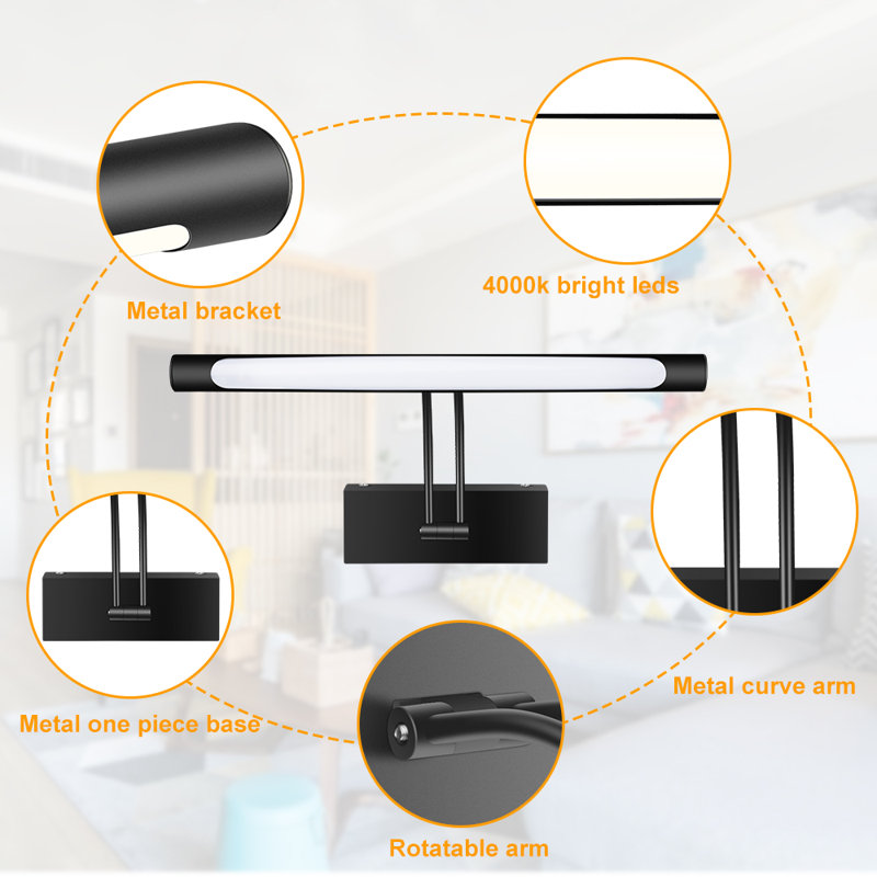 Latitude Run® Hardwired LED Wall Mounted Picture Light & Reviews | Wayfair