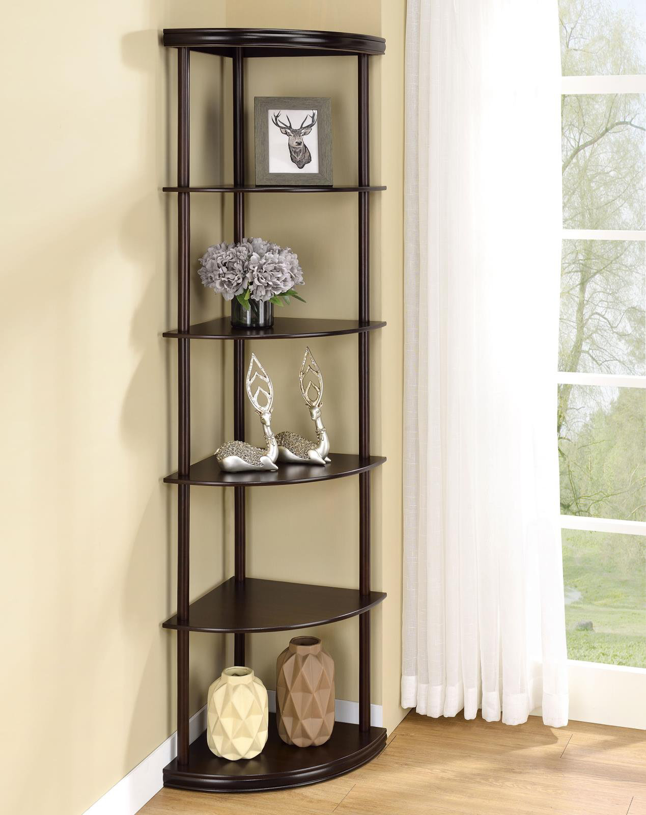 Red Barrel Studio Linbrook Black Oak 10-Shelf Bookcase - Wayfair Canada