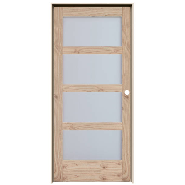 JELD-WEN MODA 1-Lite Frosted Glass Primed Prehung Interior Door | Wayfair