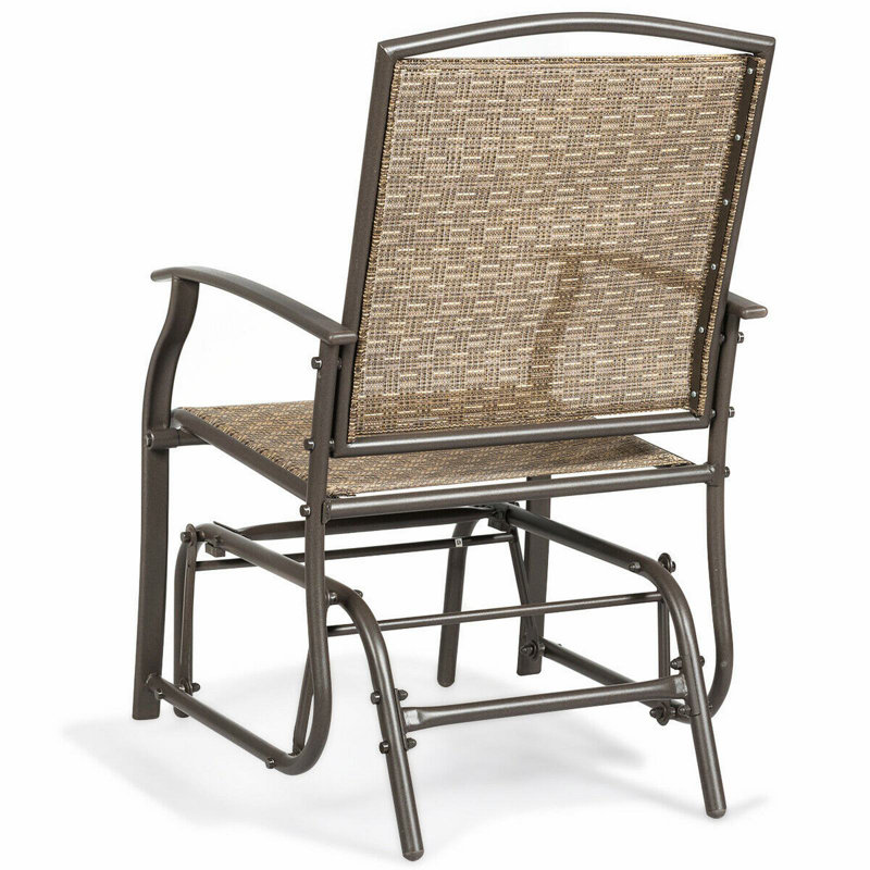 Winston Porter Holle Patio Swing Rocking Chair & Reviews | Wayfair