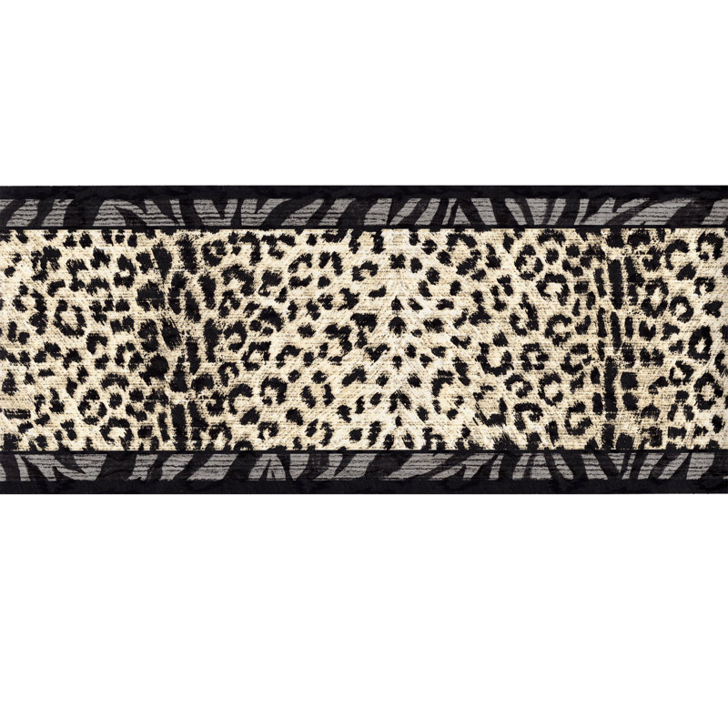 Mercer41 Otwin Leopard Animal Print Wallpaper Border | Wayfair