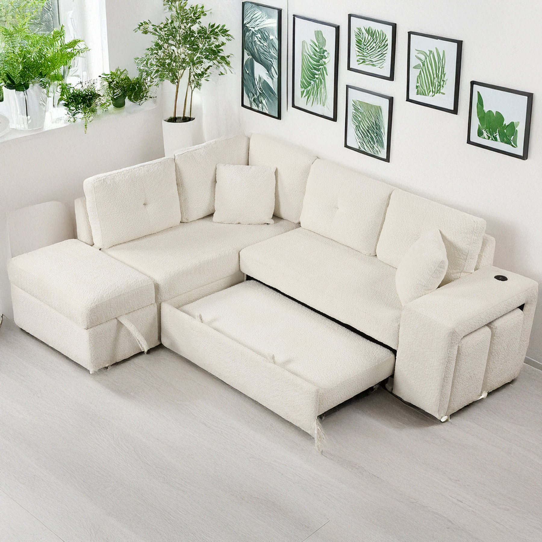 Latitude Run® Sleeper Sofa Convertible Sofa Bed Sofa Modular Sectional ...