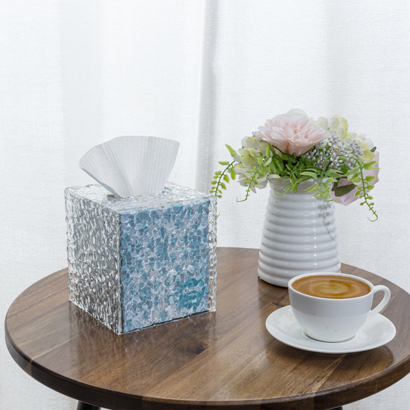 Mercer41 Decorative Transparent Acrylic Square Tissue Box Cover | Wayfair