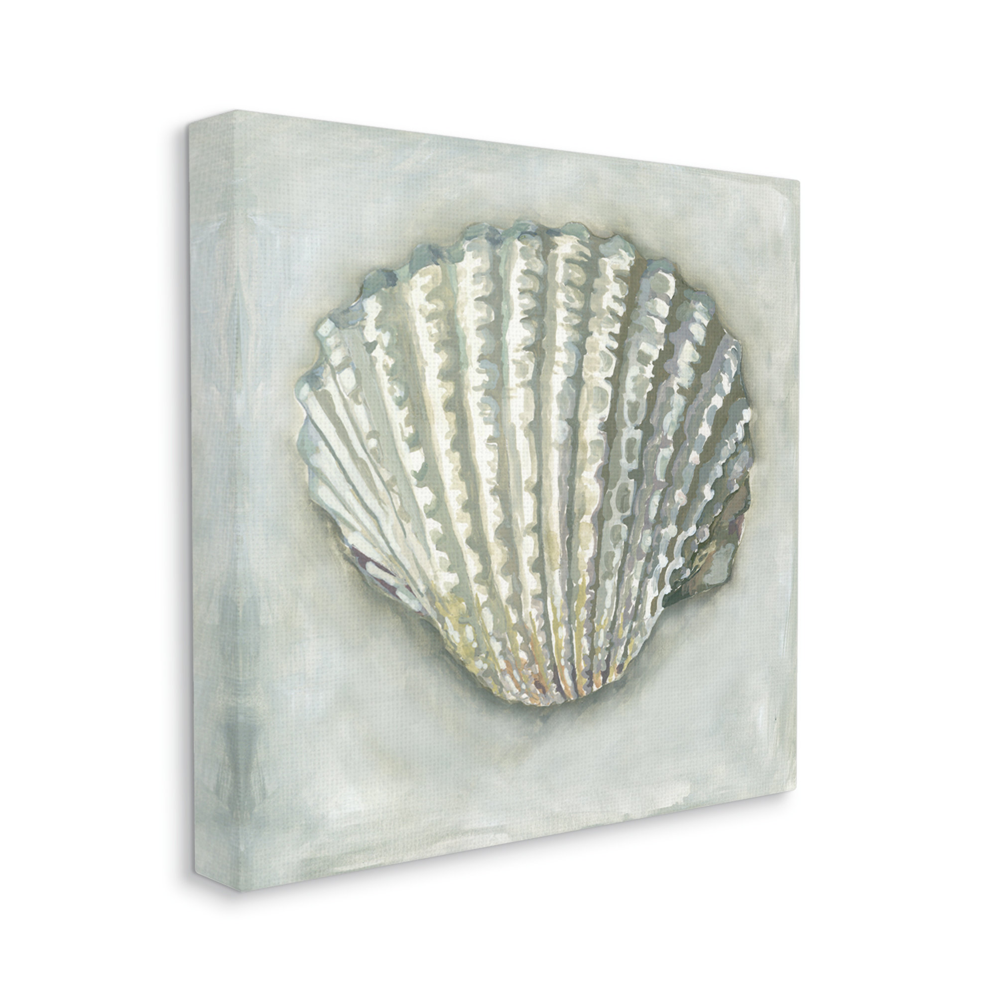 Highland Dunes Clam Shell Nautical Grey by Erica Christopher - Wrapped ...