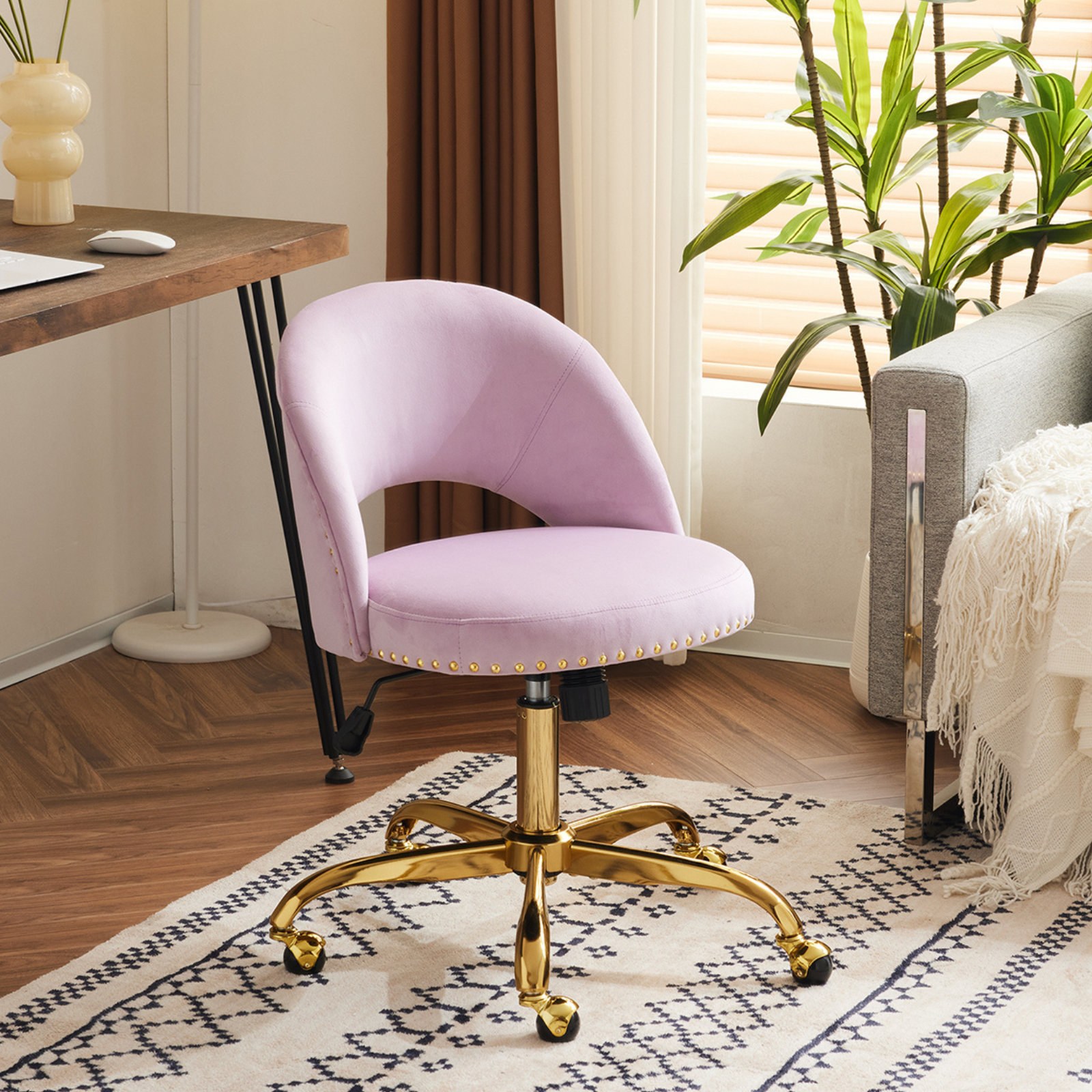 Winado Task Chair Office Desk Chair Make Up Chair With Wheels & Reviews ...