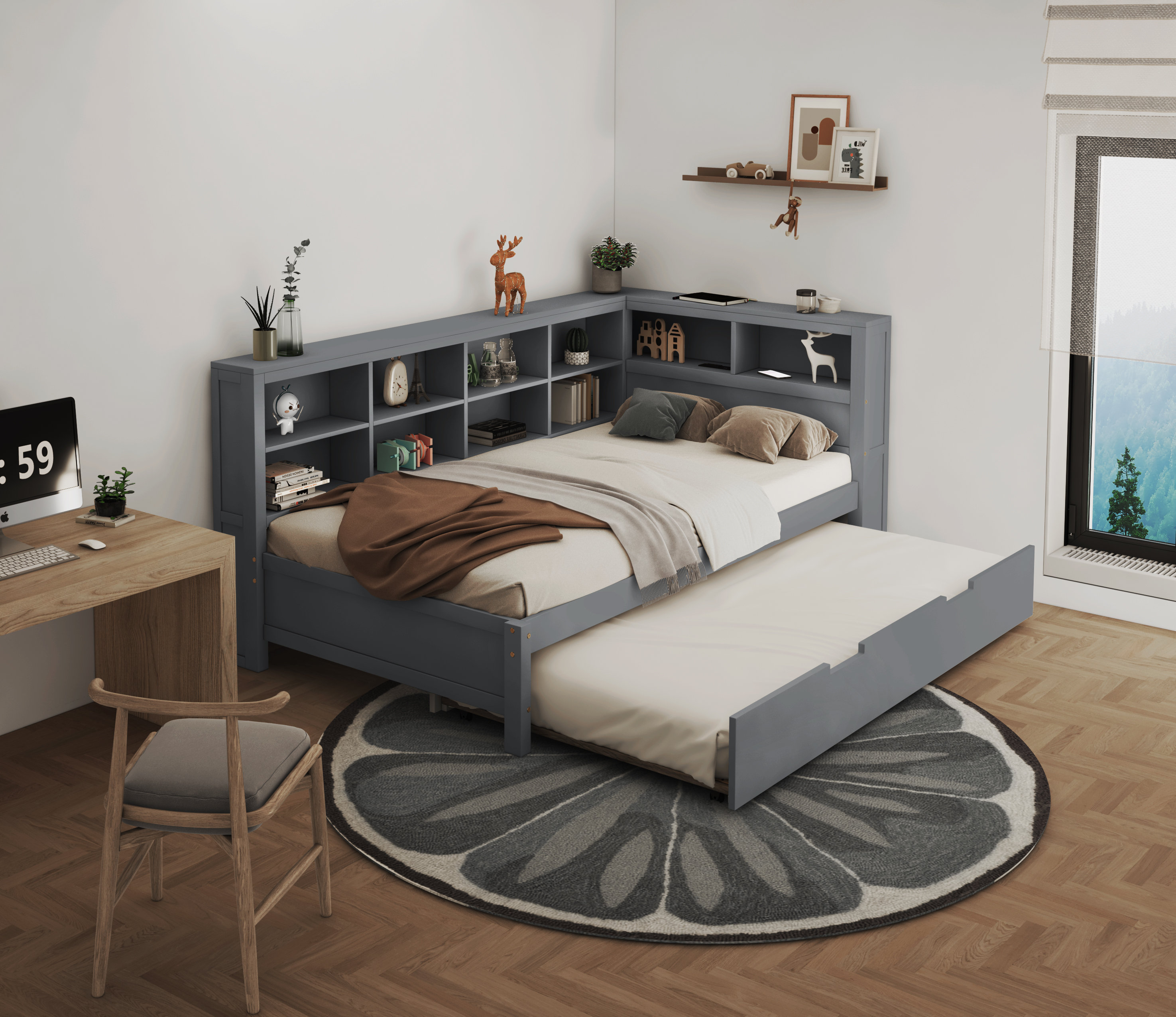 Red Barrel Studio Lit avec rangement Neeyah et Commentaires - Wayfair Canada