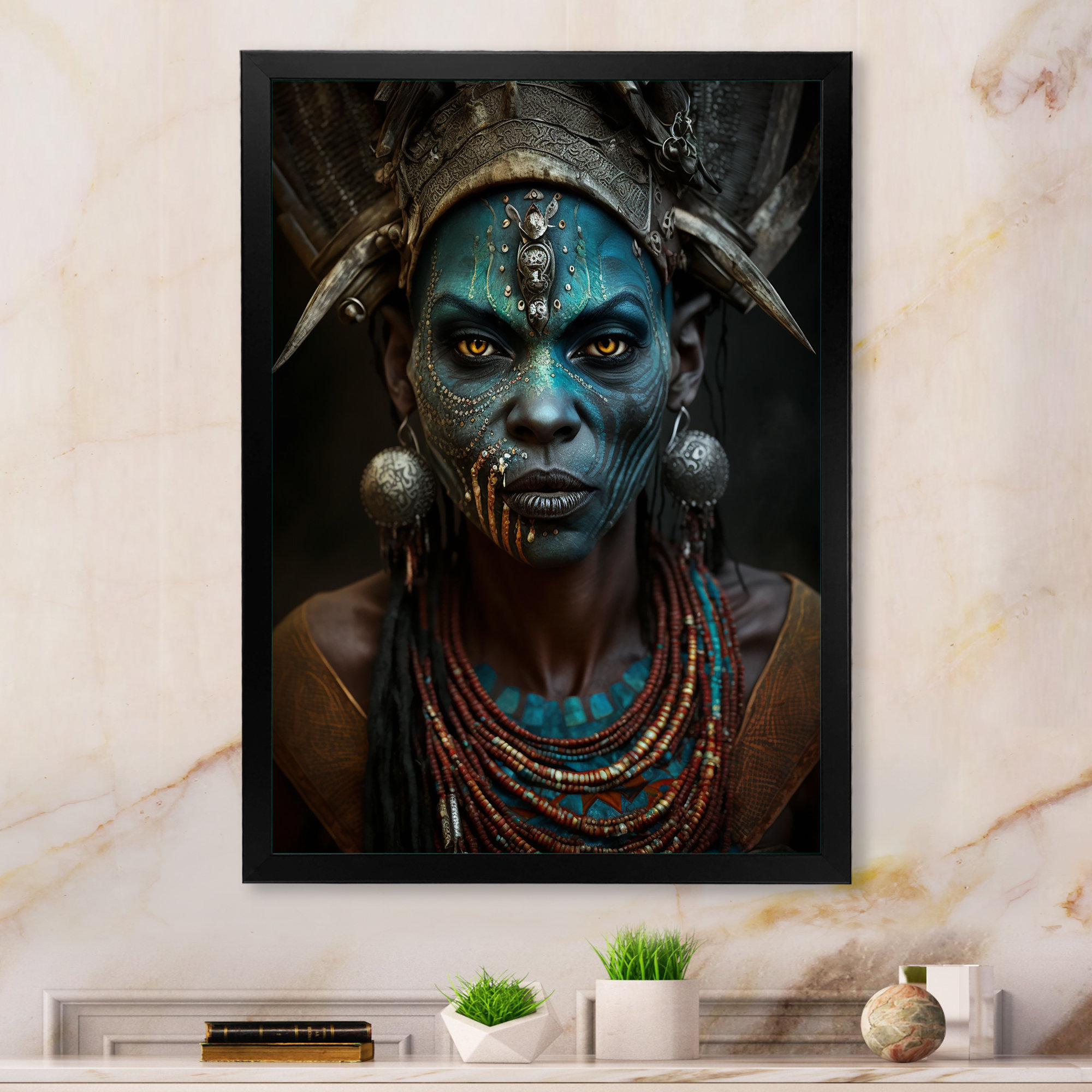 Mercer41 «Emberrose Tribal African Woman I», reproduction sur toile ...