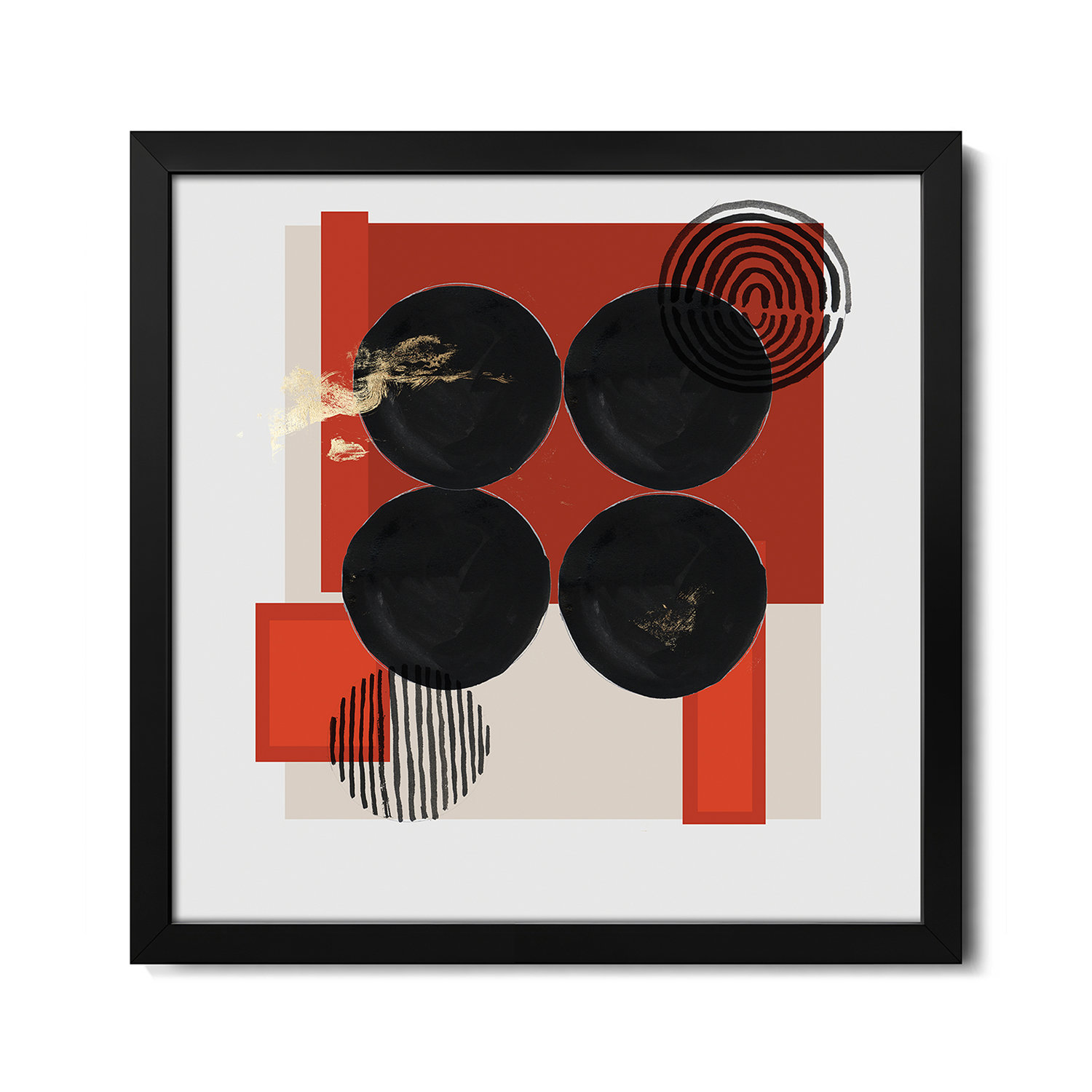 Brayden Studio® Fading Forms II Premium Framed Posters | Wayfair