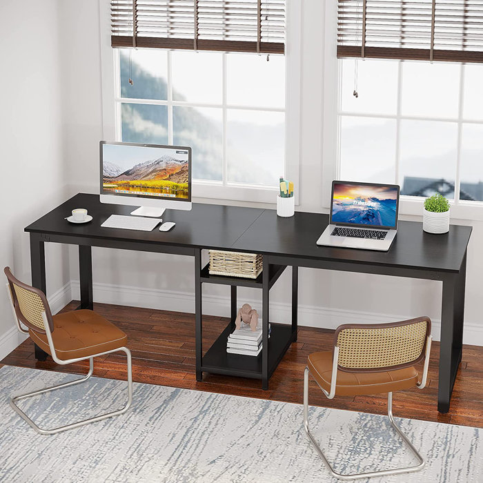 Ebern Designs Daneyah Metal Base Computer Desk & Reviews | Wayfair