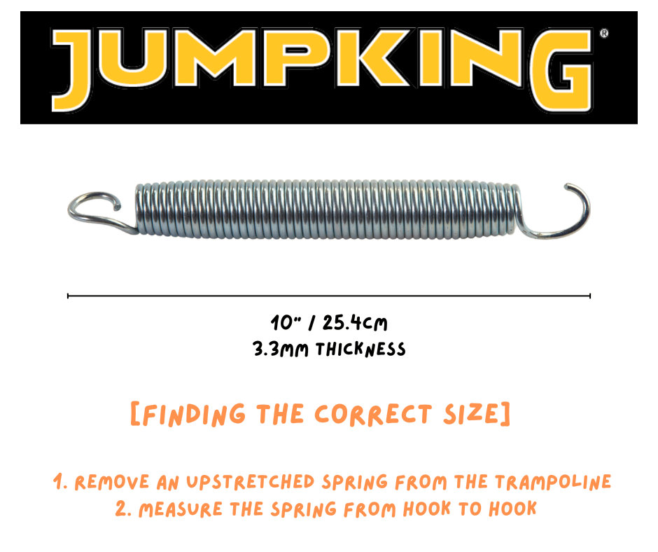 Jumpking Heavy Duty Trampoline Springs Various Sizes for Trampolines ...