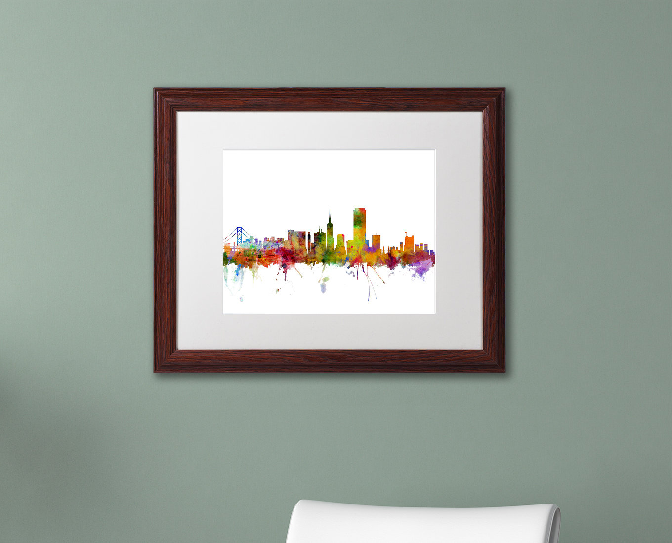 Ivy Bronx 'San Francisco City Skyline' Framed Graphic Art - Wayfair Canada
