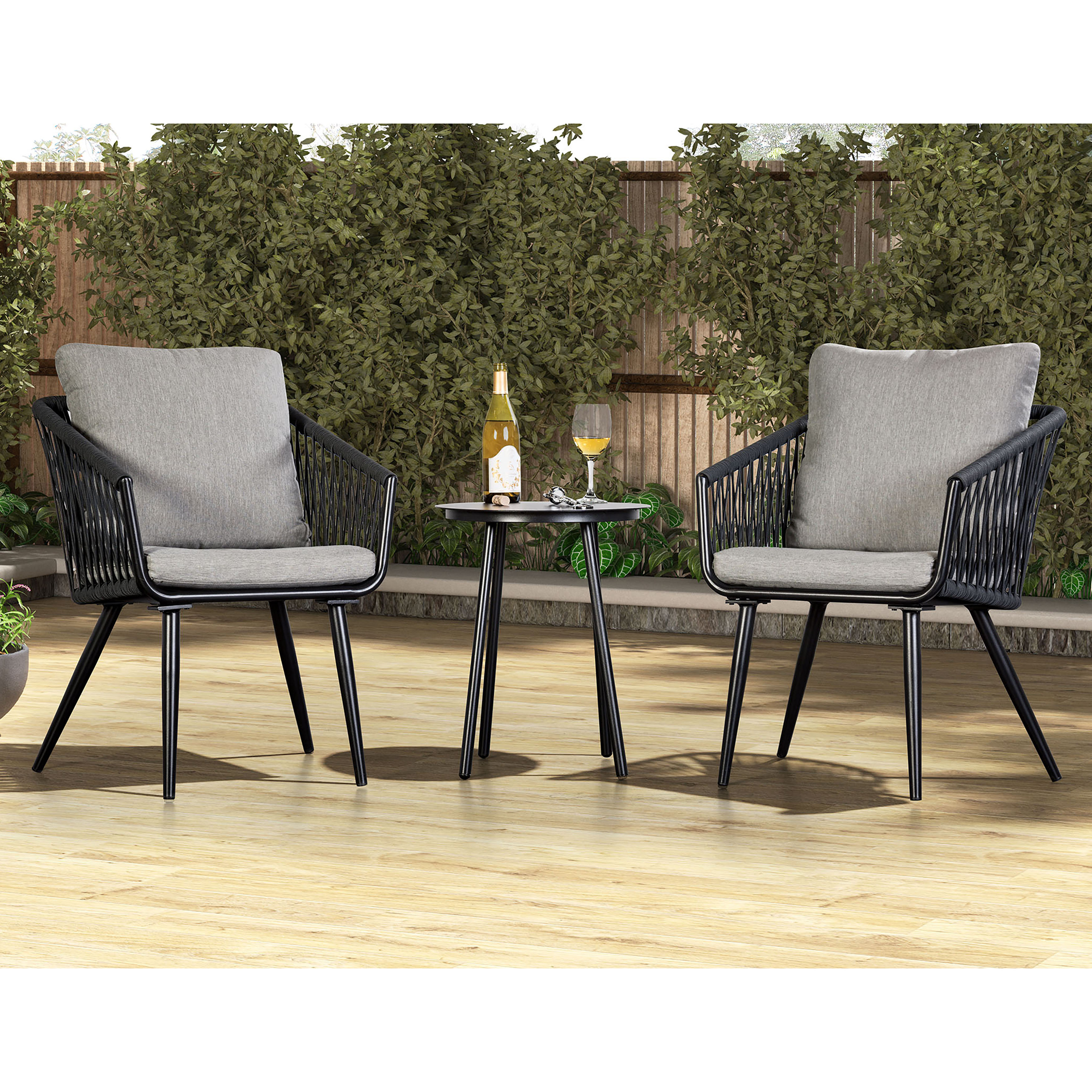 Ebern Designs Wilinski Outdoor Seating Group with Cushions | Wayfair