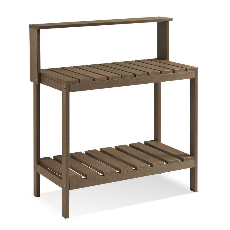 Lark Manor™ Outdoor Poly Lumber Potting Bench, Polystyrene Garden Table ...