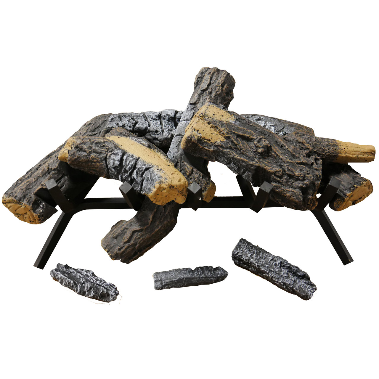 Loon Peak® Deweese Fireplace Ceramic Decorative Log | Wayfair
