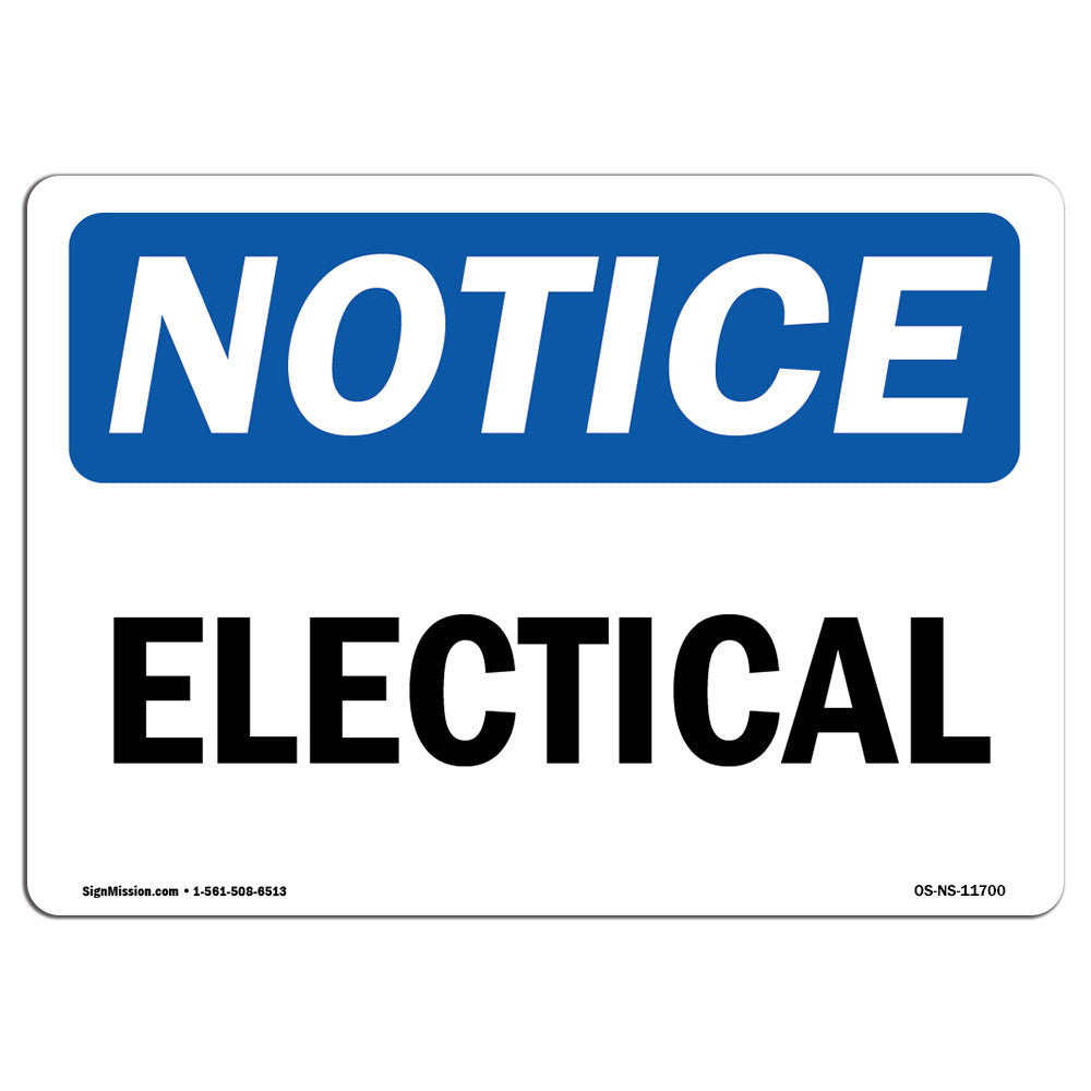 SignMission Electrical Aluminum Sign 12 x 18 | Wayfair
