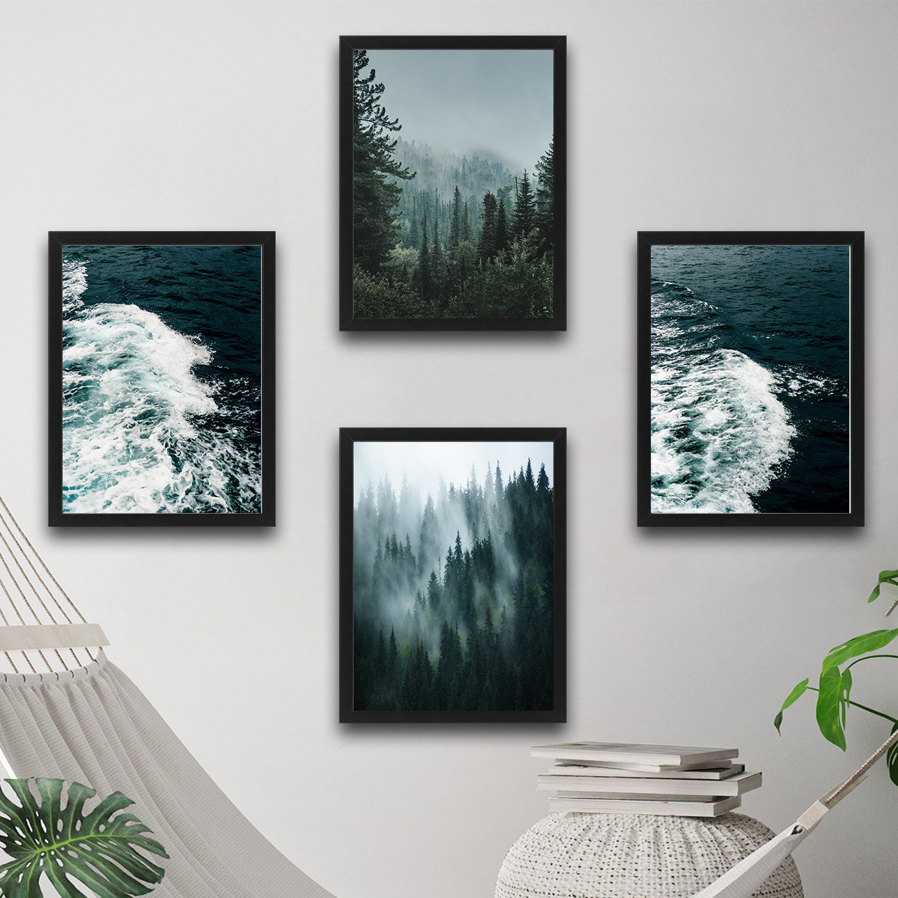 East Urban Home Anonymous - 4 Piece Picture Frame Photograph Set on ...