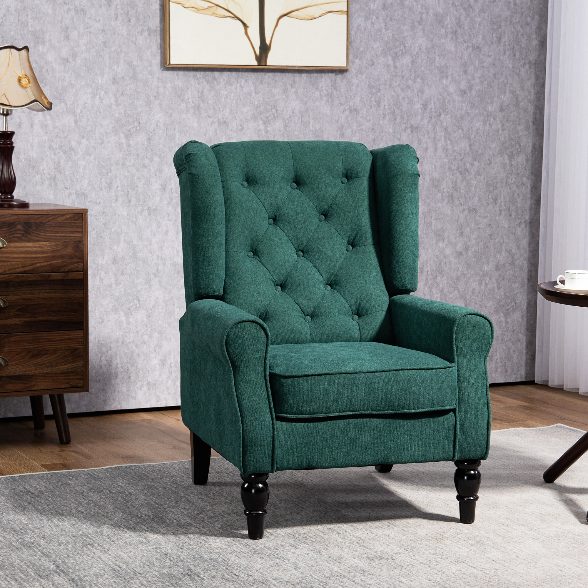 Mercer41 Ultimate Comfort Polyester Accent Chair For Modern Style ...