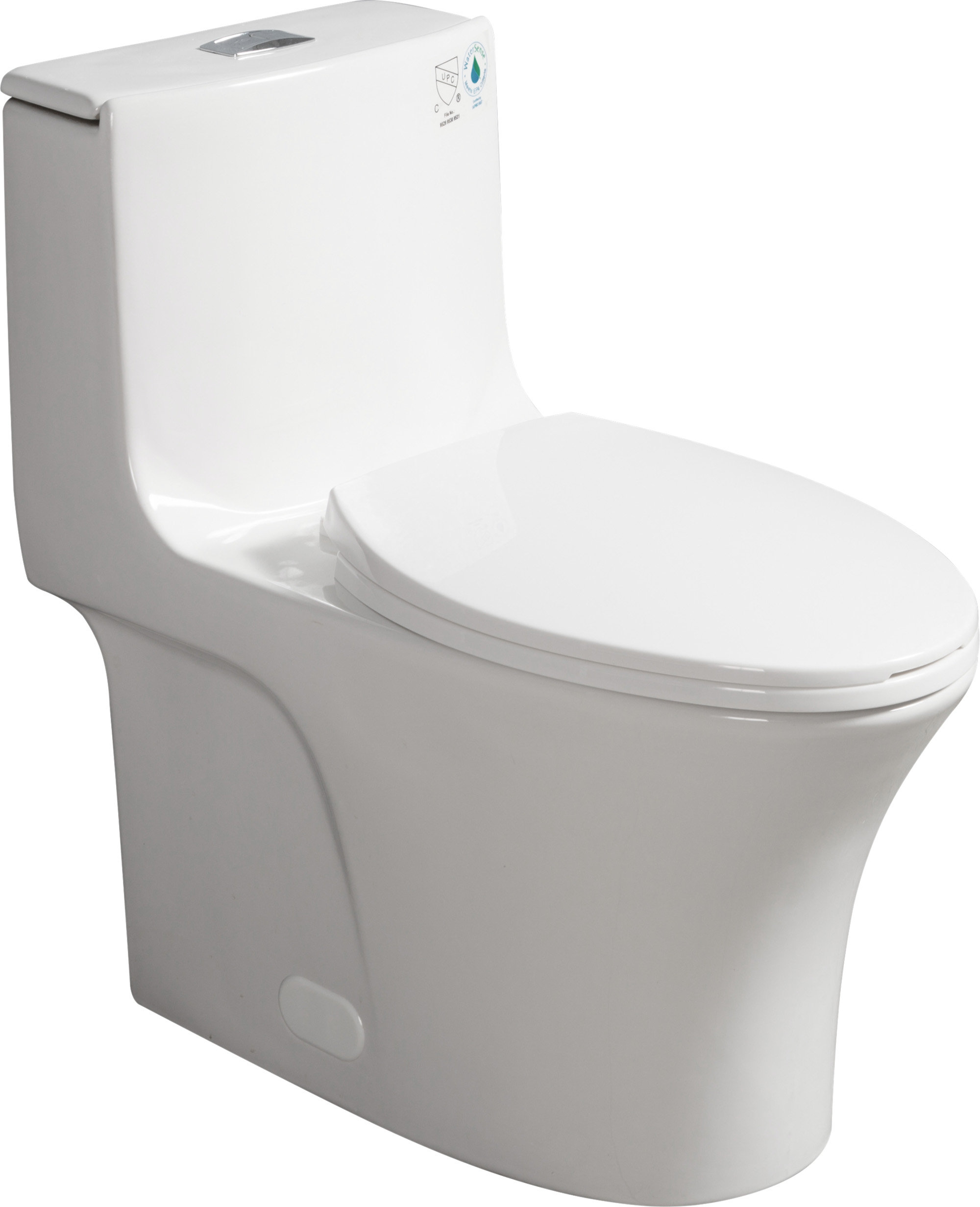 LOONGFIELD 1.1/1.60 GPF Dual-Flush One Piece Toilet, Water-Saving ...
