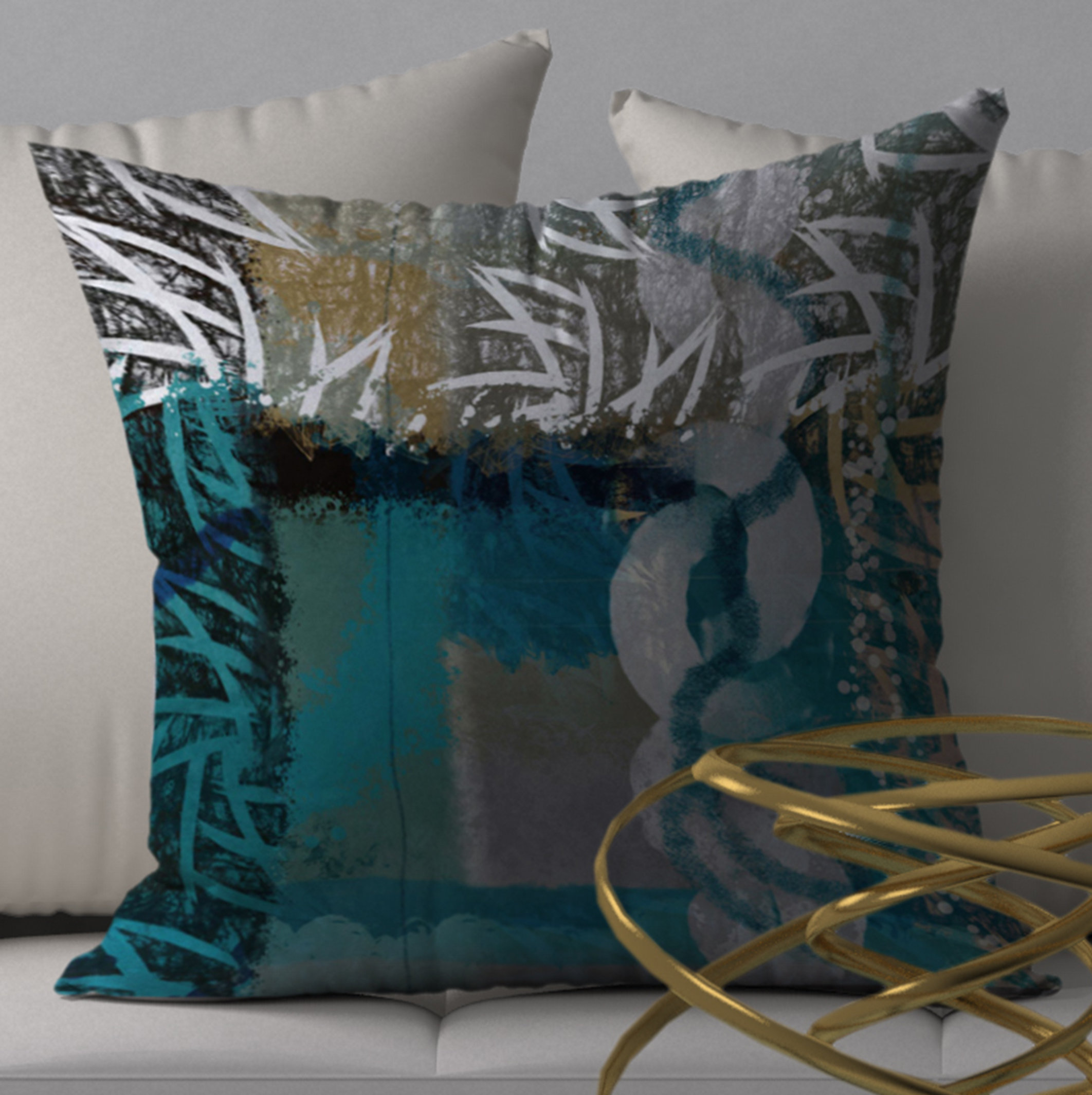 LeRoi Products Power New Decorative Square Pillow Cover & Insert | Wayfair