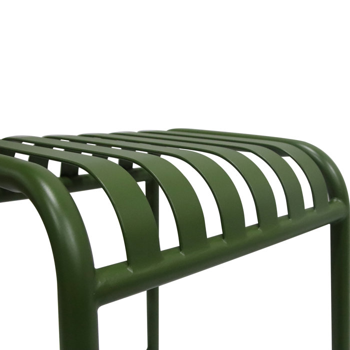 AllModern Abra Powder Coated Steel Outdoor 29.7'' Bar Stool | Wayfair