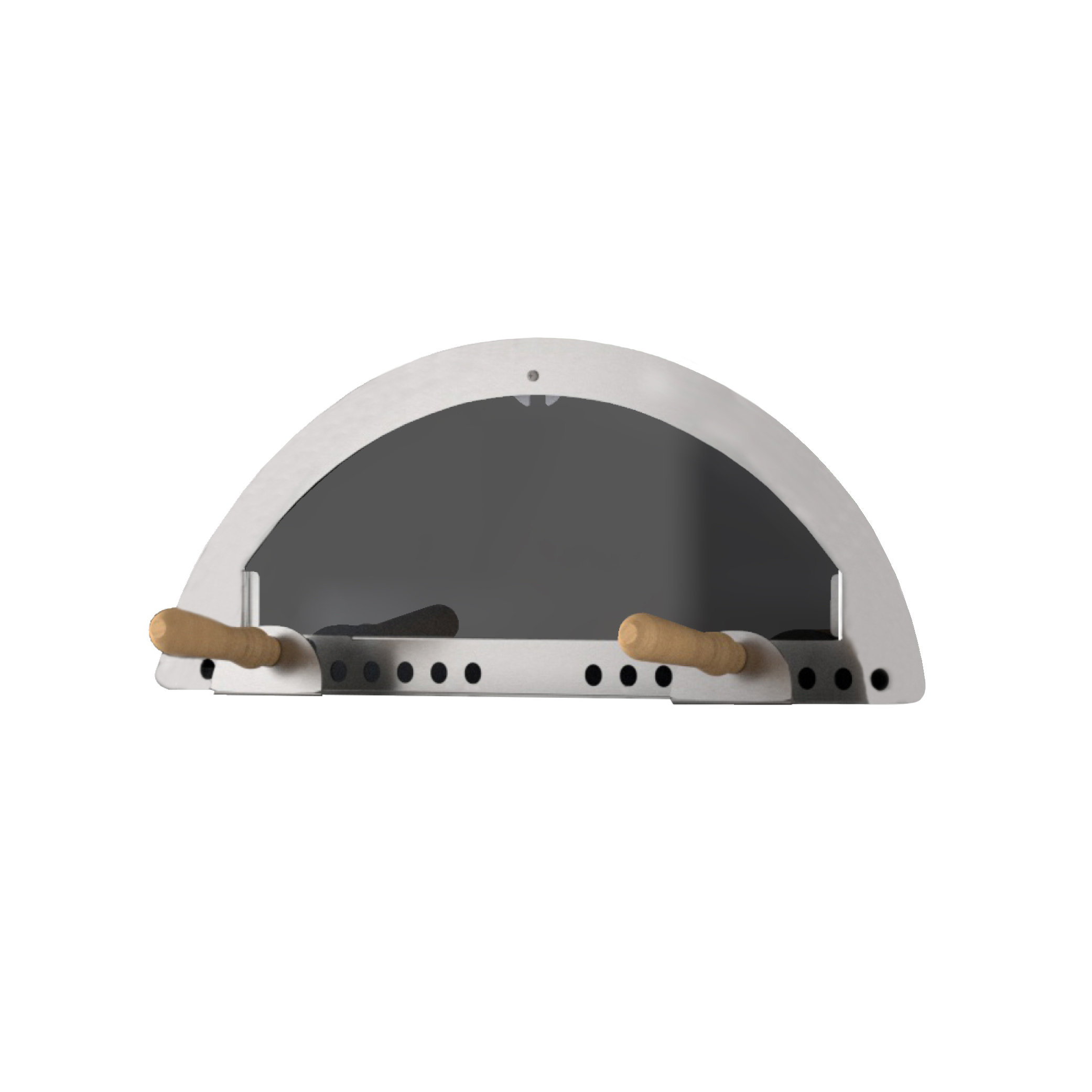 XO Appliance Stainless Steel Built-In Wood-Fired Pizza Oven Door in ...
