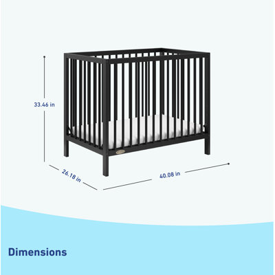 Graco Teddi 4-in-1 Mini Convertible Crib with Mattress & Reviews | Wayfair