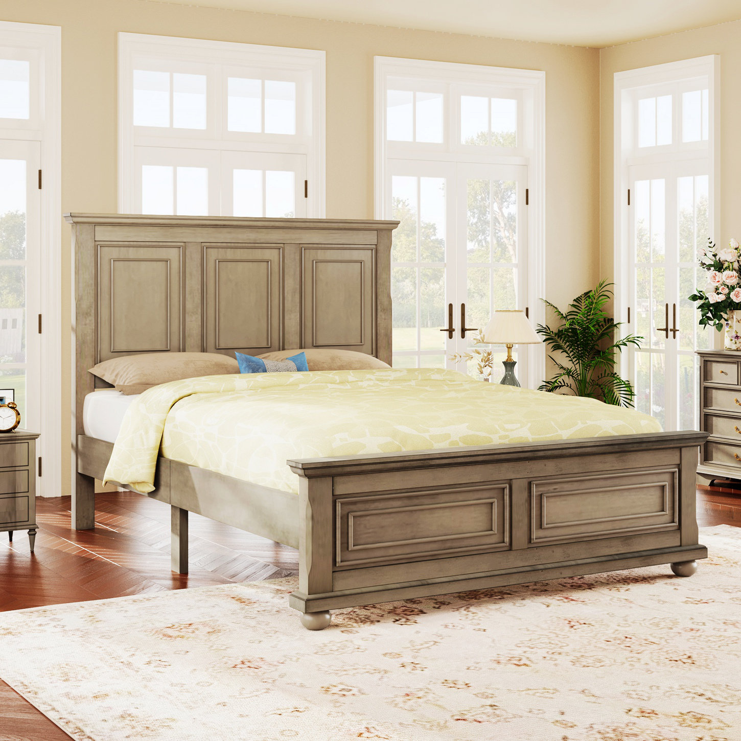 Darby Home Co Ahupendra Solid Wood Open-Frame Bed | Wayfair