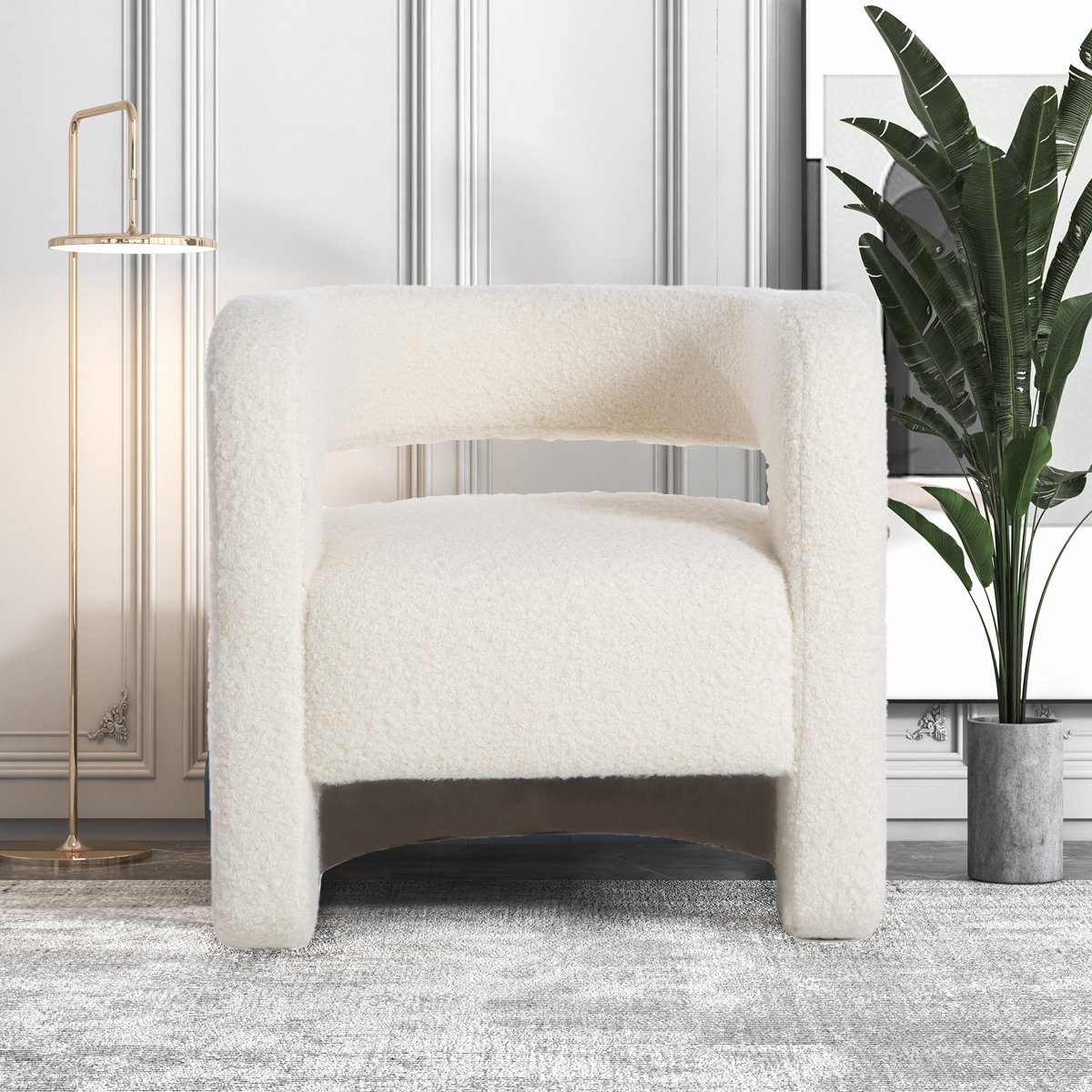 Orren Ellis Laranya 73.66Cm Wide Barrel Chair & Reviews | Wayfair