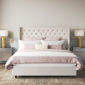 Willa Arlo Interiors Duluth Upholstered Wingback Bed & Reviews | Wayfair