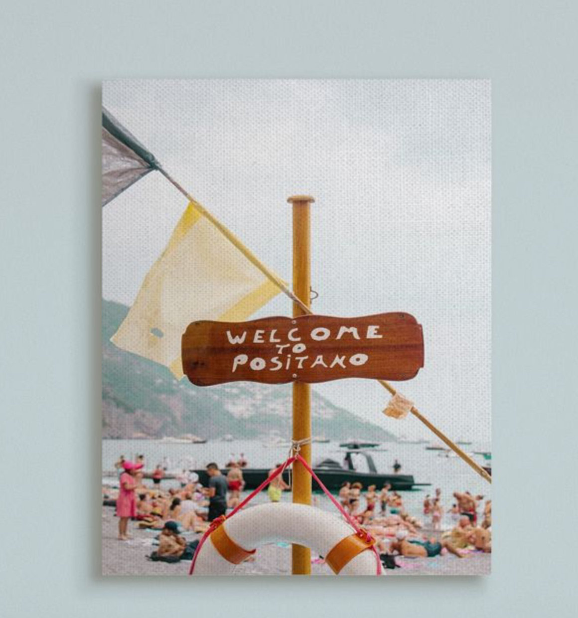 Stupell Industries Welcome To Positano Sign European Beach Vibes ...