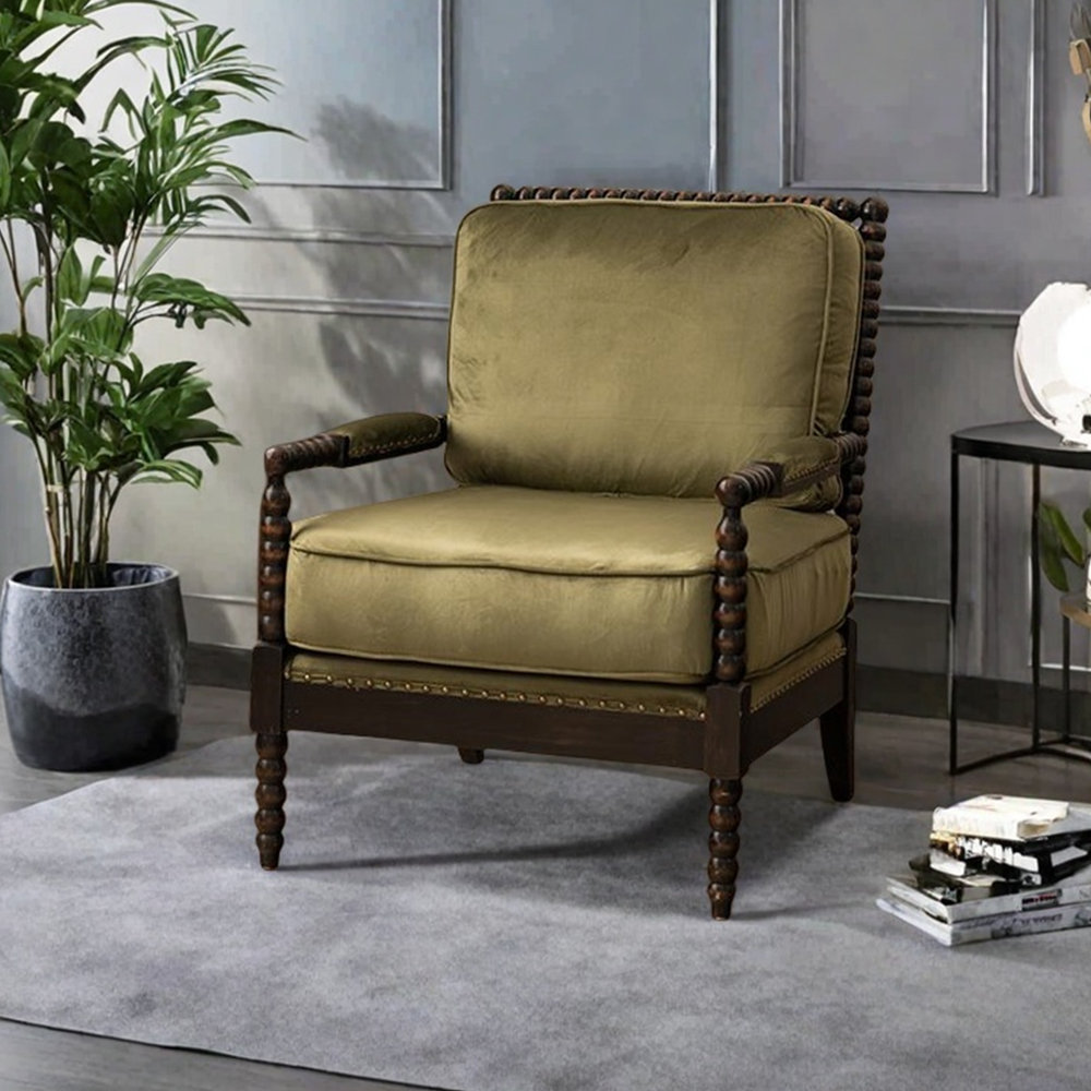 Bungalow Rose Light luxury high rebound sponge velvet recliner | Wayfair
