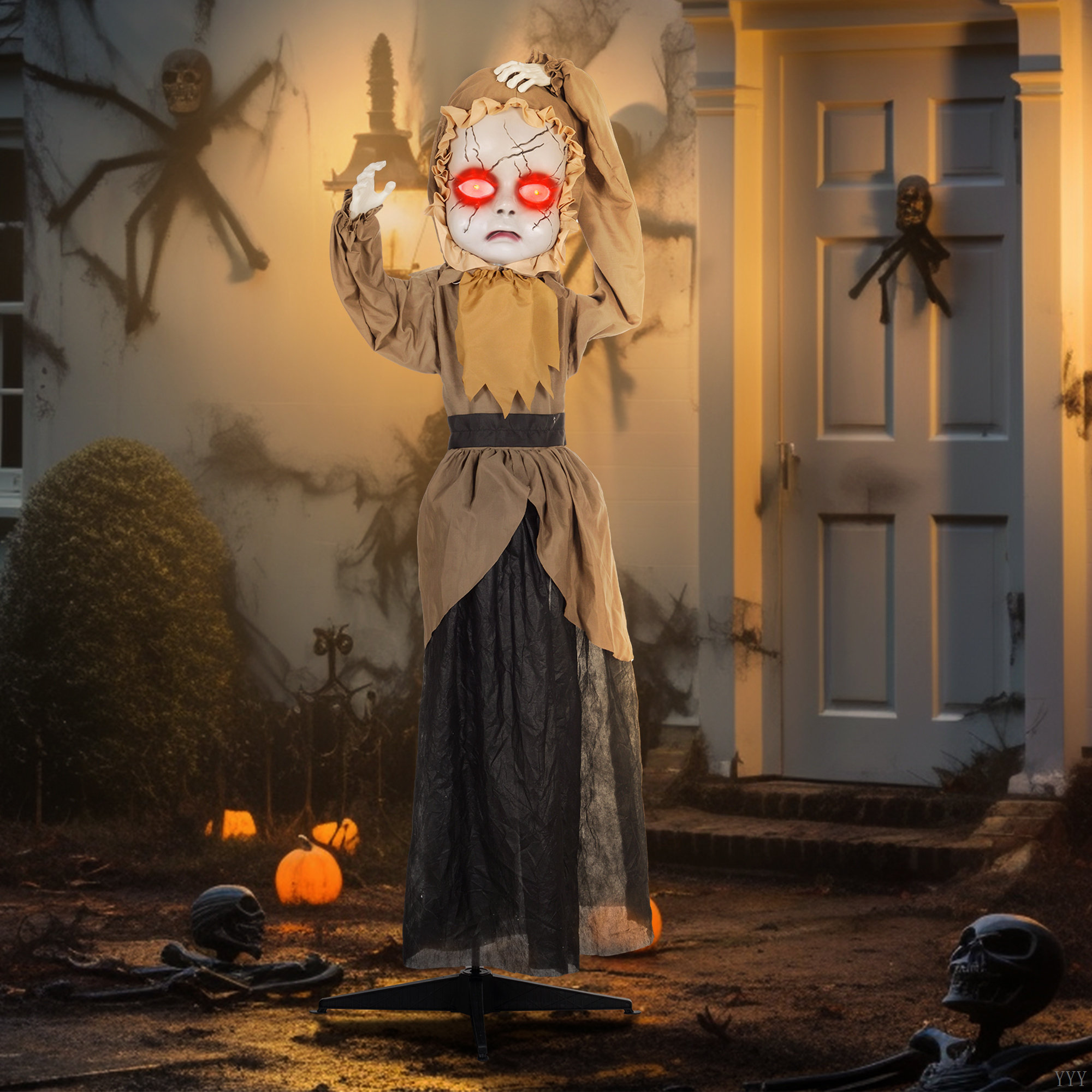 One Allium Way® 5.2' Life Size Outdoor Halloween Decoration Animatronic ...