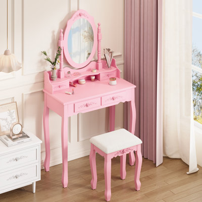 hot pink dressing table