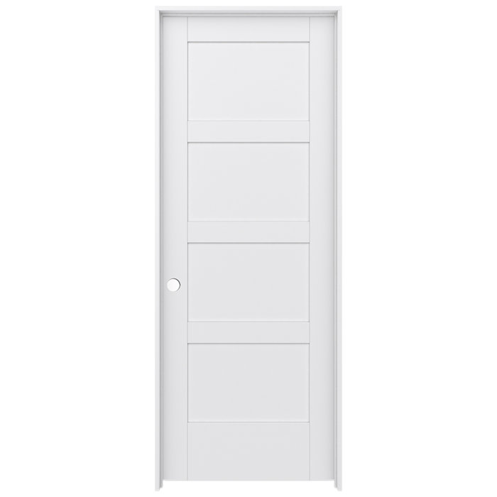 JELD-WEN MODA 4-Panel Solid Core Primed Prehung Interior Door | Wayfair