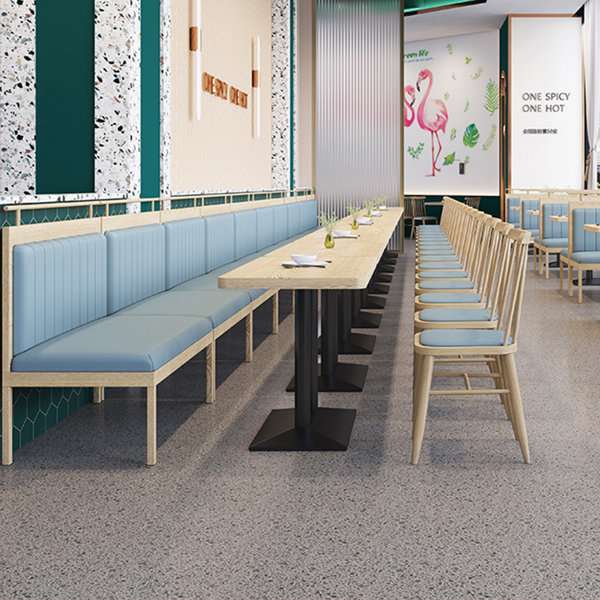 Canadian Linen Light Luxury Fashion Simple Restaurant Bench Faux ...