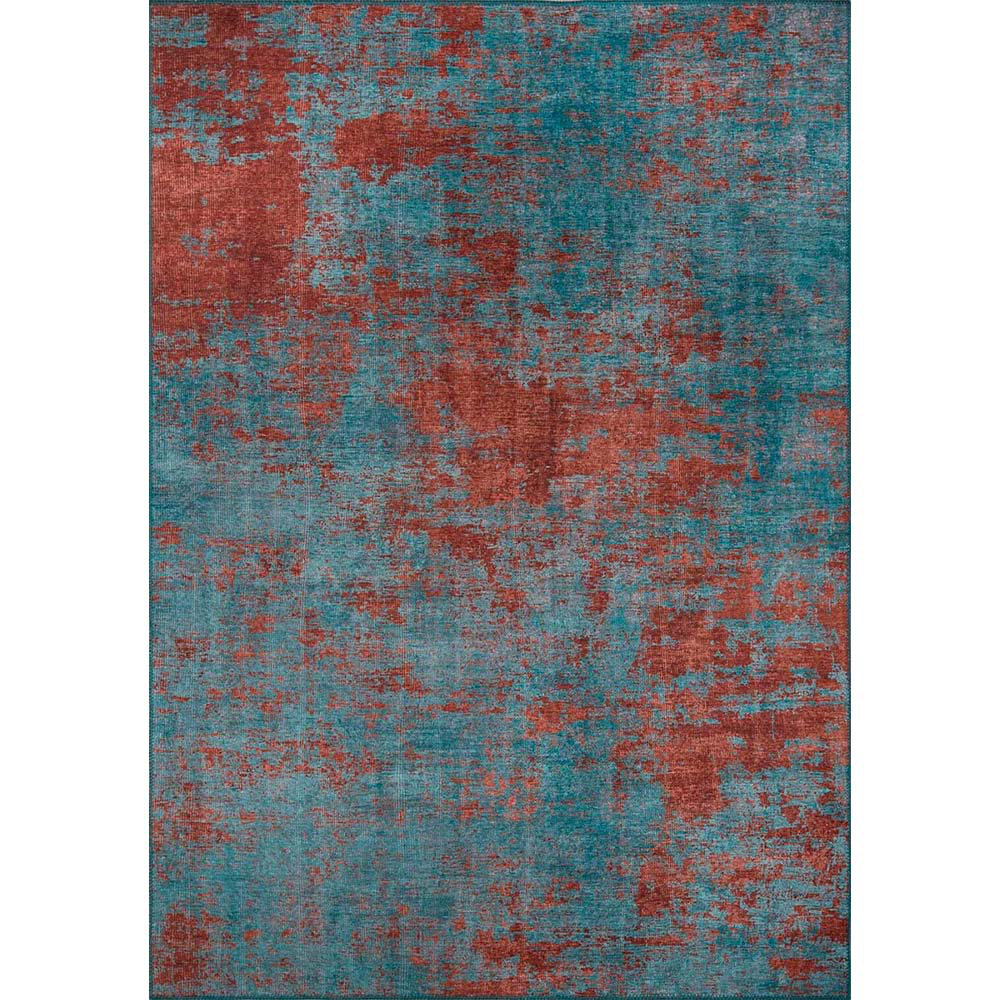 17 Stories Fusion Modern Woven Base Decorative Turquoise Rug | Wayfair
